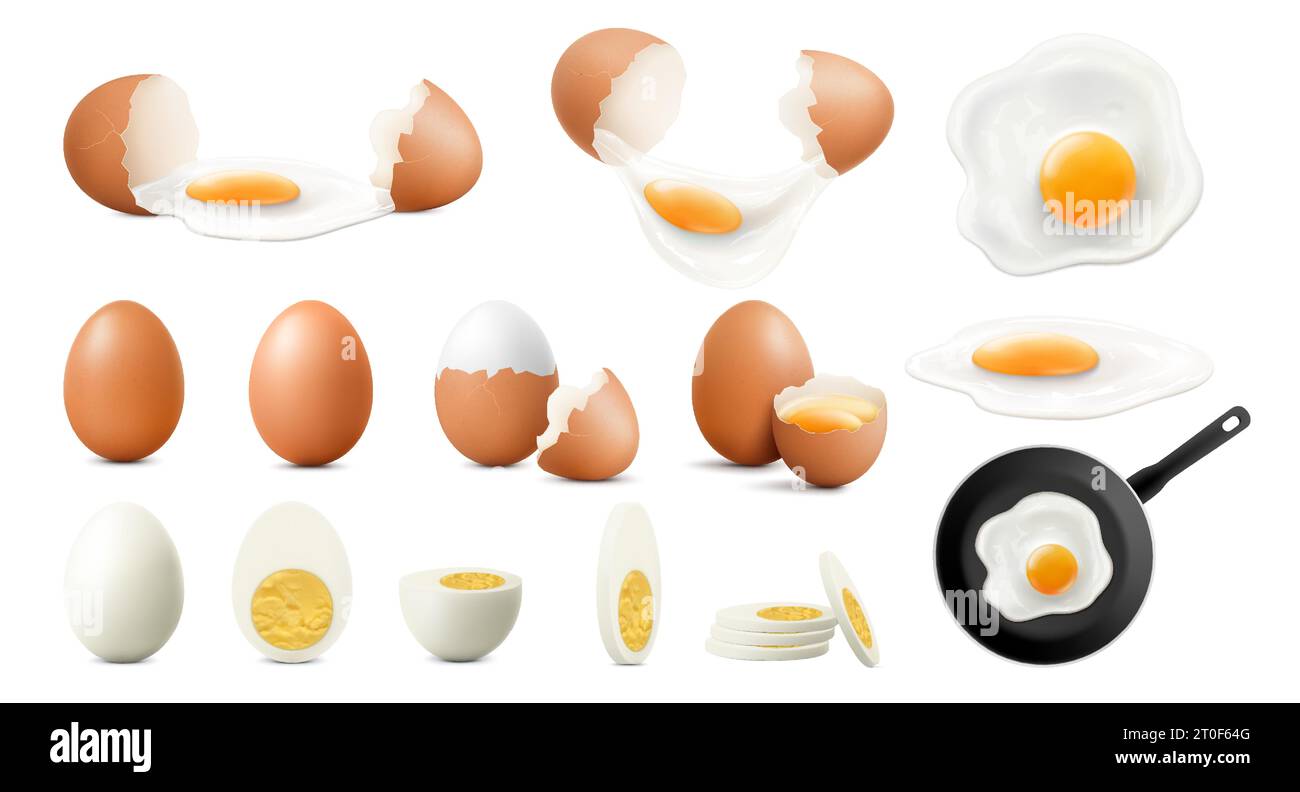 Half fried egg Stock Vector Images - Alamy