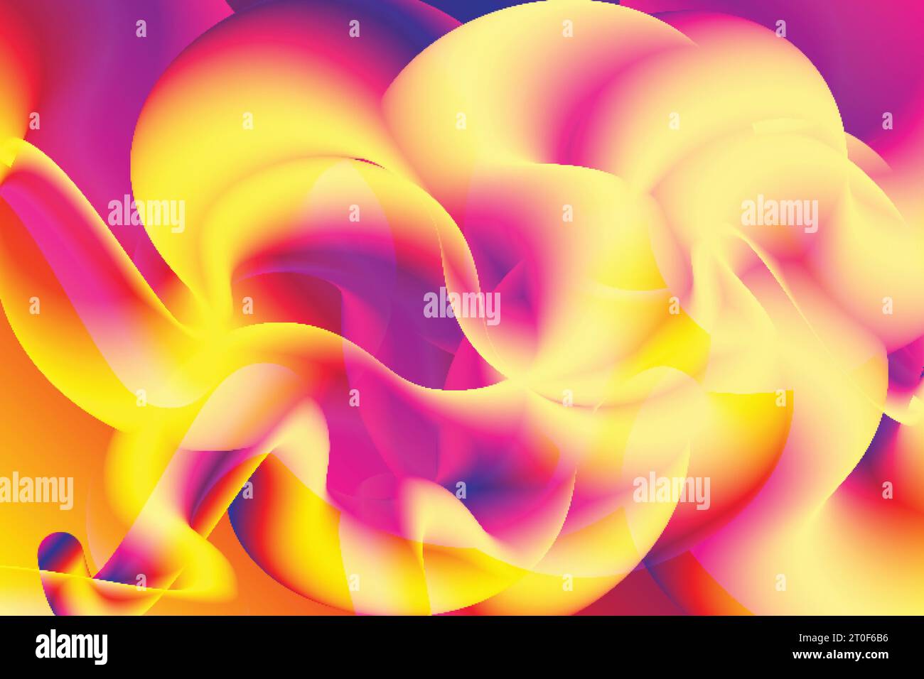 abstract wavy style with blended overly of colorful gradient vector ...