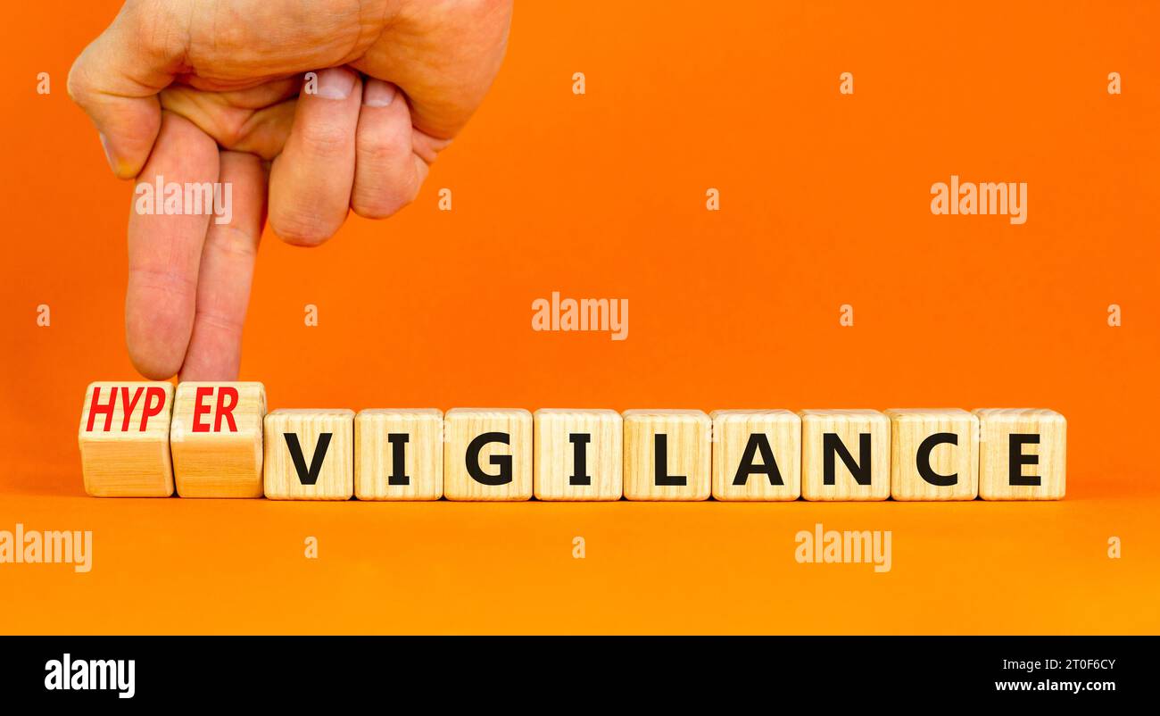 Vigilance or hypervigilance symbol. Concept words Vigilance ...