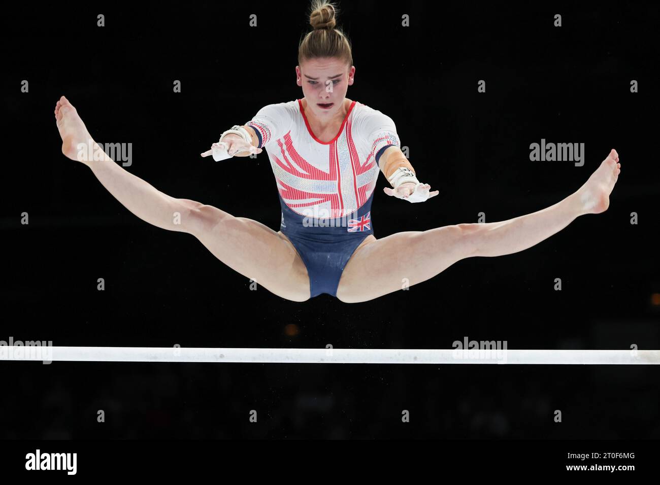 Great Britain's Alice Kinsella competes on the uneven bars during the ...