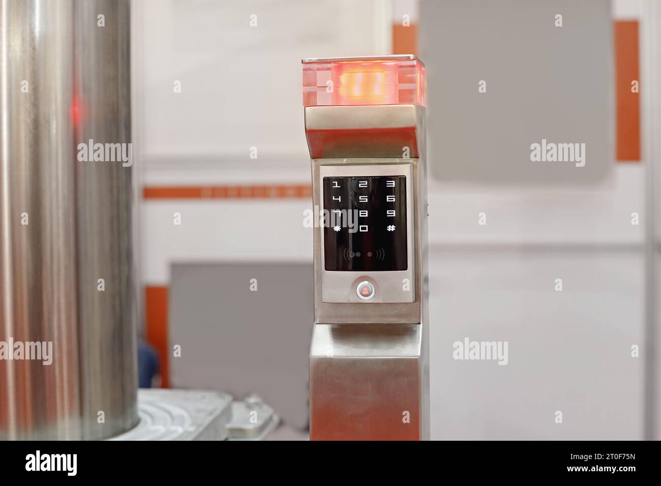 Numeric Pad Access Smart Electronic Lock With Red Indicator Light Stock ...