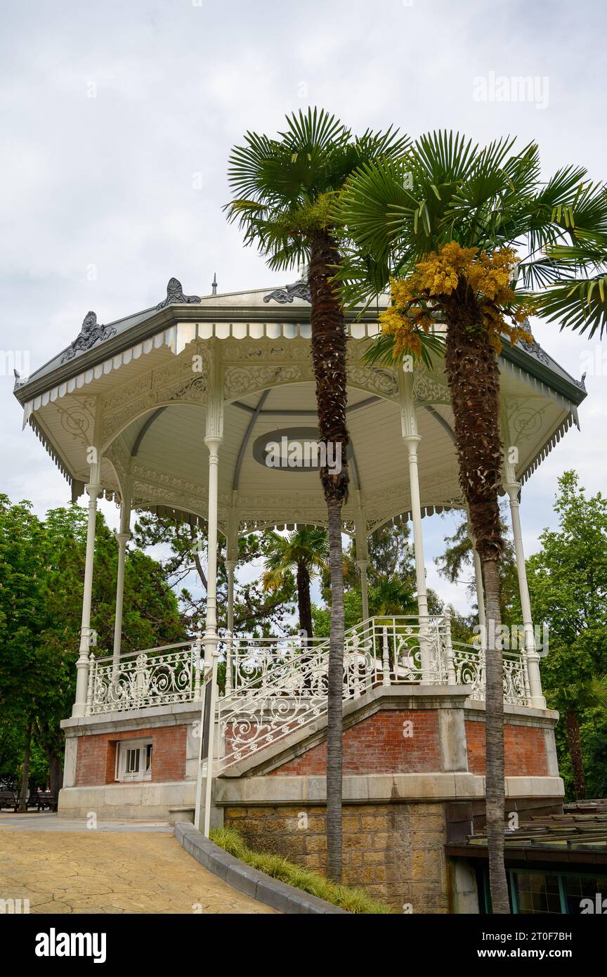 Walking of old streets in capital of Principality of Asturias, Oviedo ...