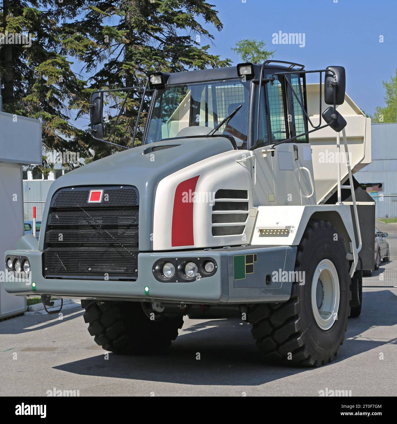 Front End of Articulated Dump Truck Construction Machinery Stock Photo ...