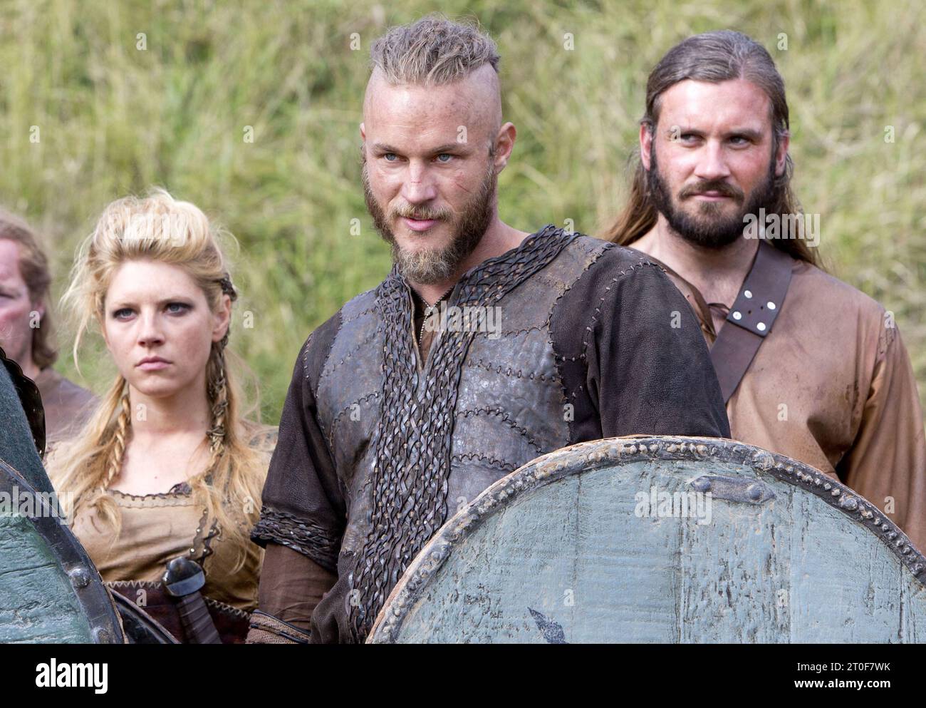 USA. Katheryn Winnick and Travis Fimmel in a scene from the ©History ...