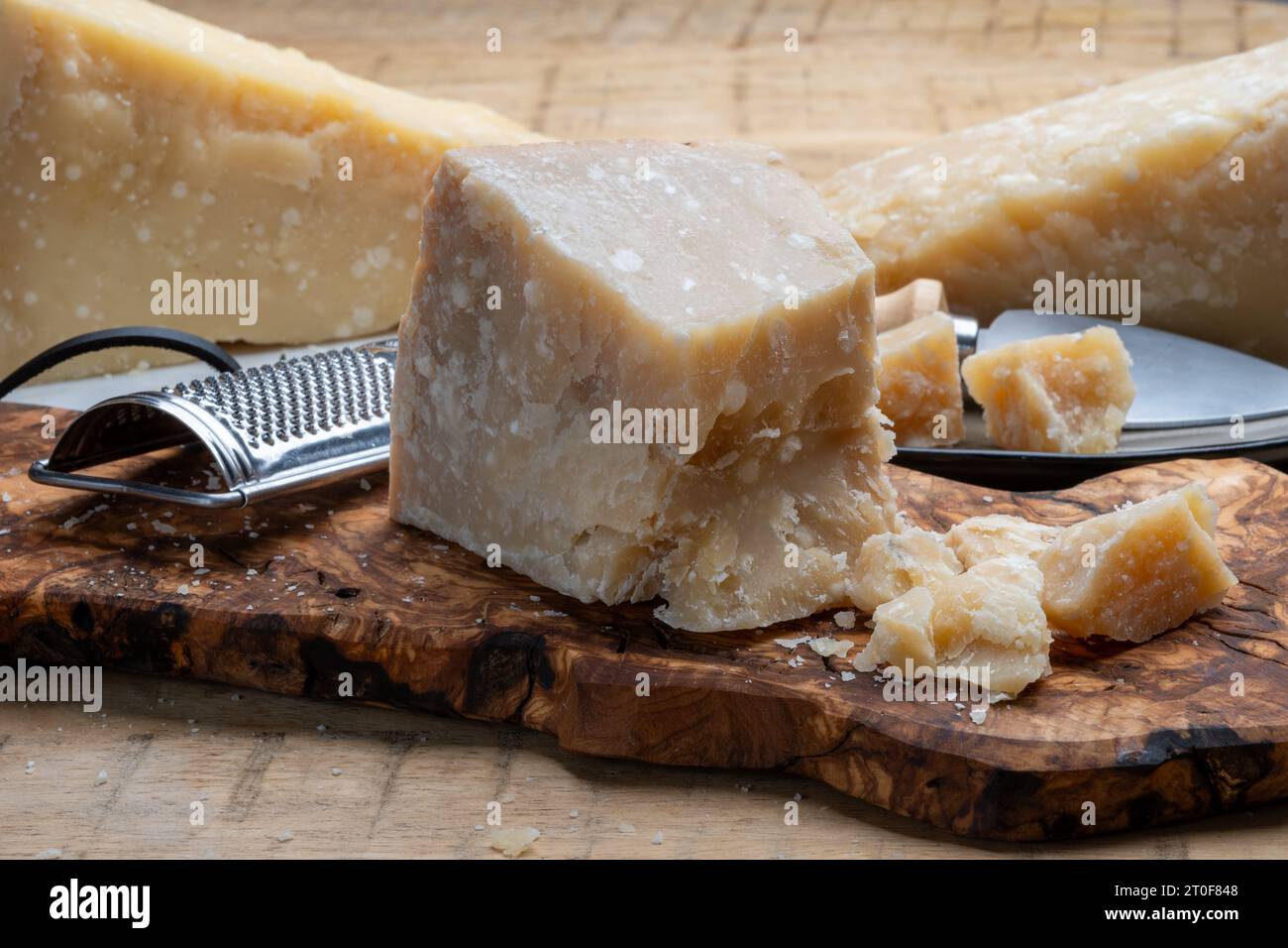Cheese collection, hard 60 months old, yellow Italian cheese parmesan ...