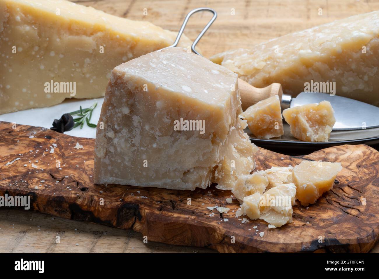 Cheese collection, hard 60 months old, yellow Italian cheese parmesan ...