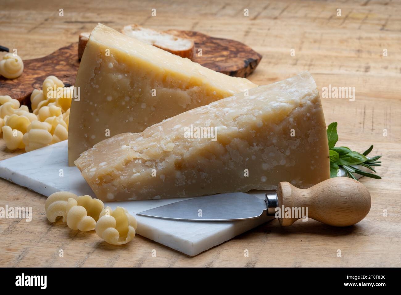Cheese collection, hard matured yellow Italian cheese parmesan or ...