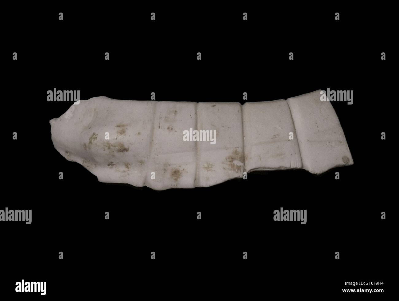 Prehistory. Temple Period (4000 to 2500 BC). Malta. Engraved bone with ...