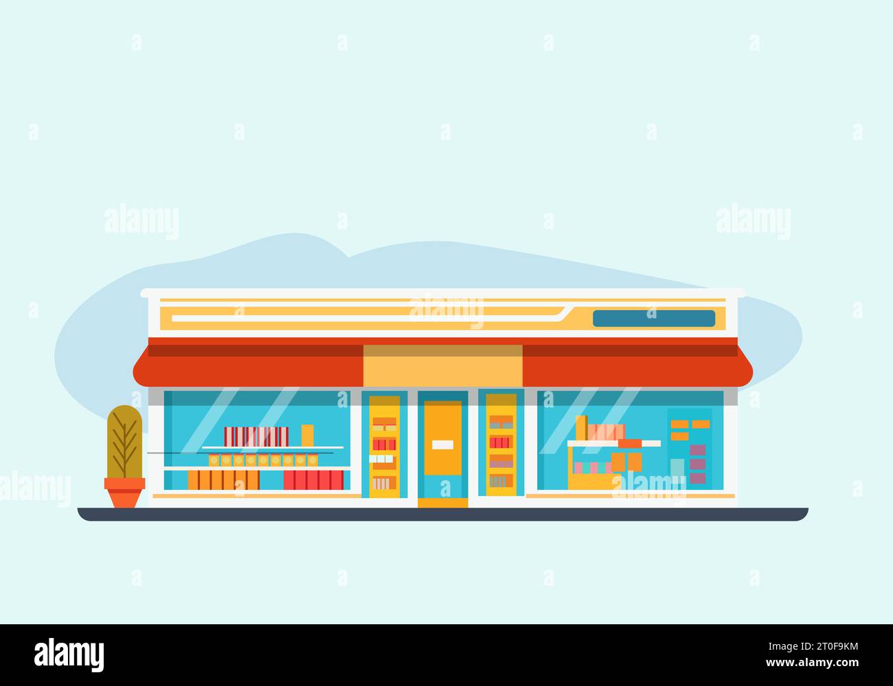 Modern boutique exterior Stock Vector Images - Alamy