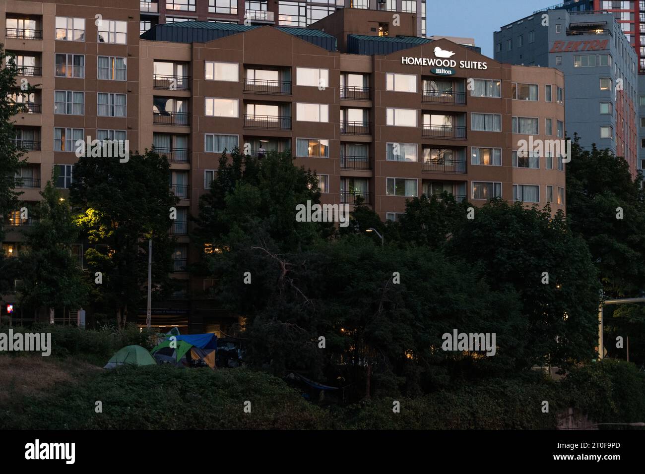 Homeless encampment seattle hi-res stock photography and images - Alamy