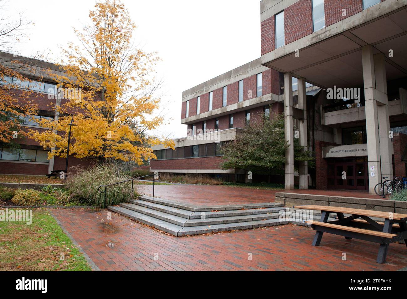 Hampshire College library on campus in Amherst, Massachusetts Stock ...