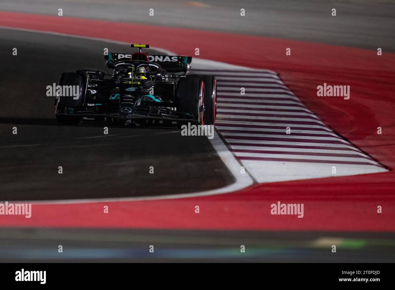 DOHA,QATAR.6TH OCT 2023 LEWIS HAMILTON (UK) Mercedes .AHMAD AL-SHEHAB ...
