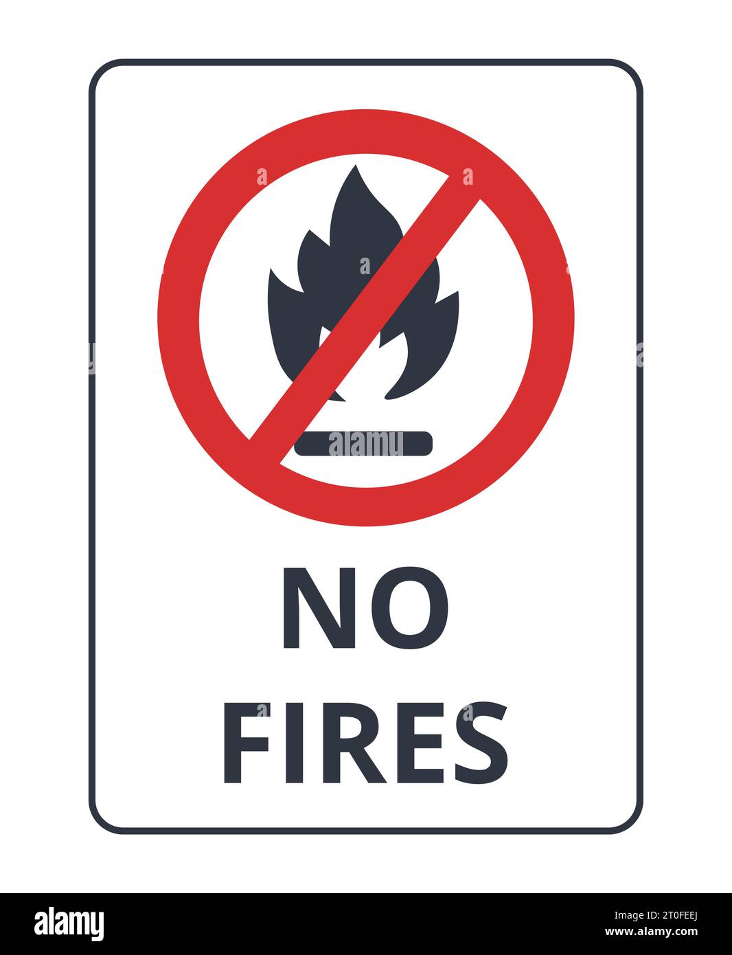 No Fires Symbol Stock Vector Image & Art - Alamy