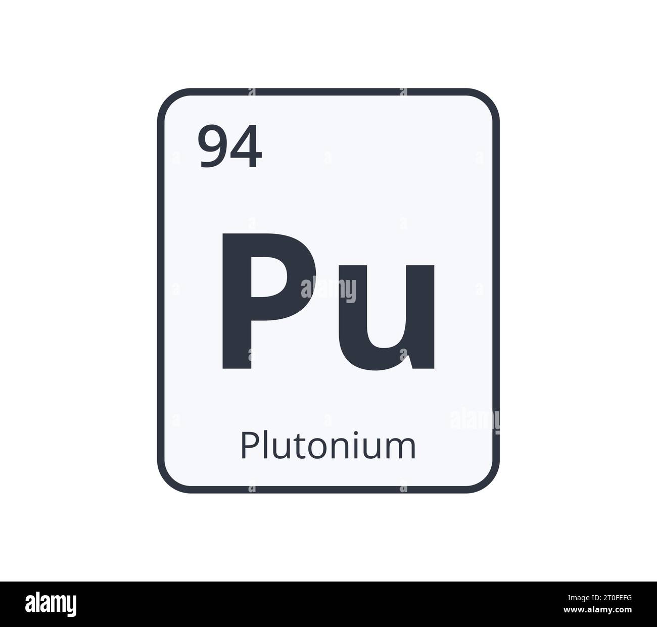 Plutonium Chemical Symbol Stock Vector Image & Art - Alamy