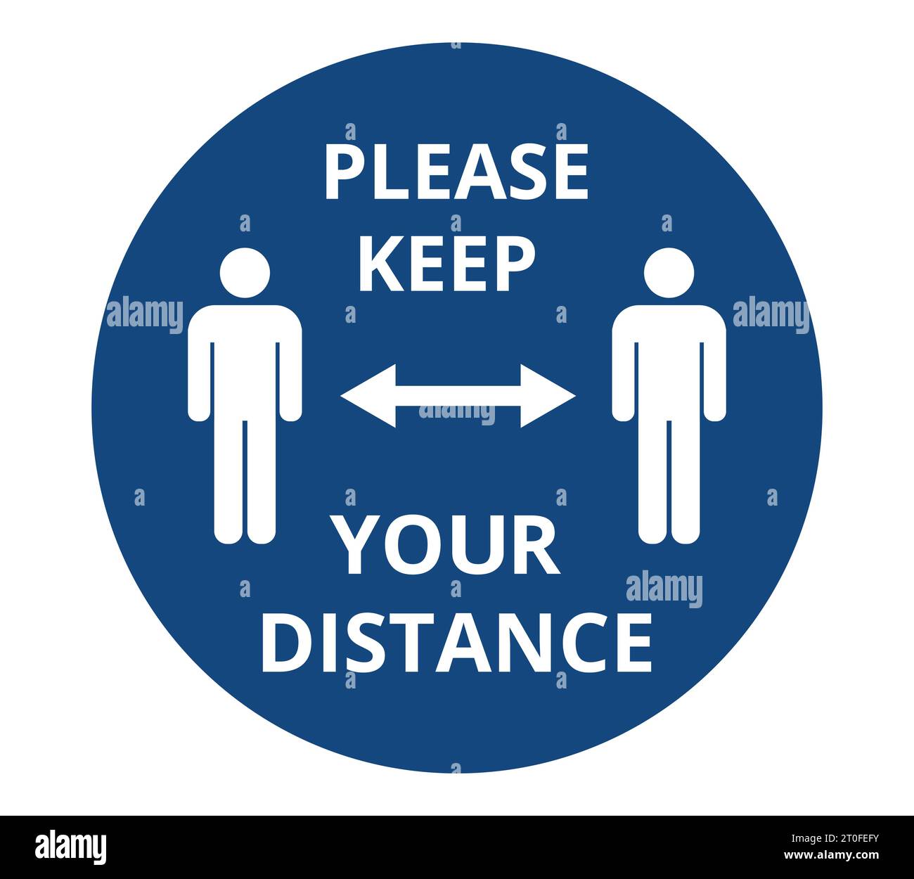 Keep your Distance Symbol Stock Vector Image & Art - Alamy