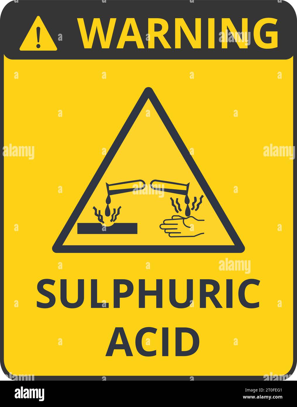 Sulfuric acid label Stock Vector Images - Alamy