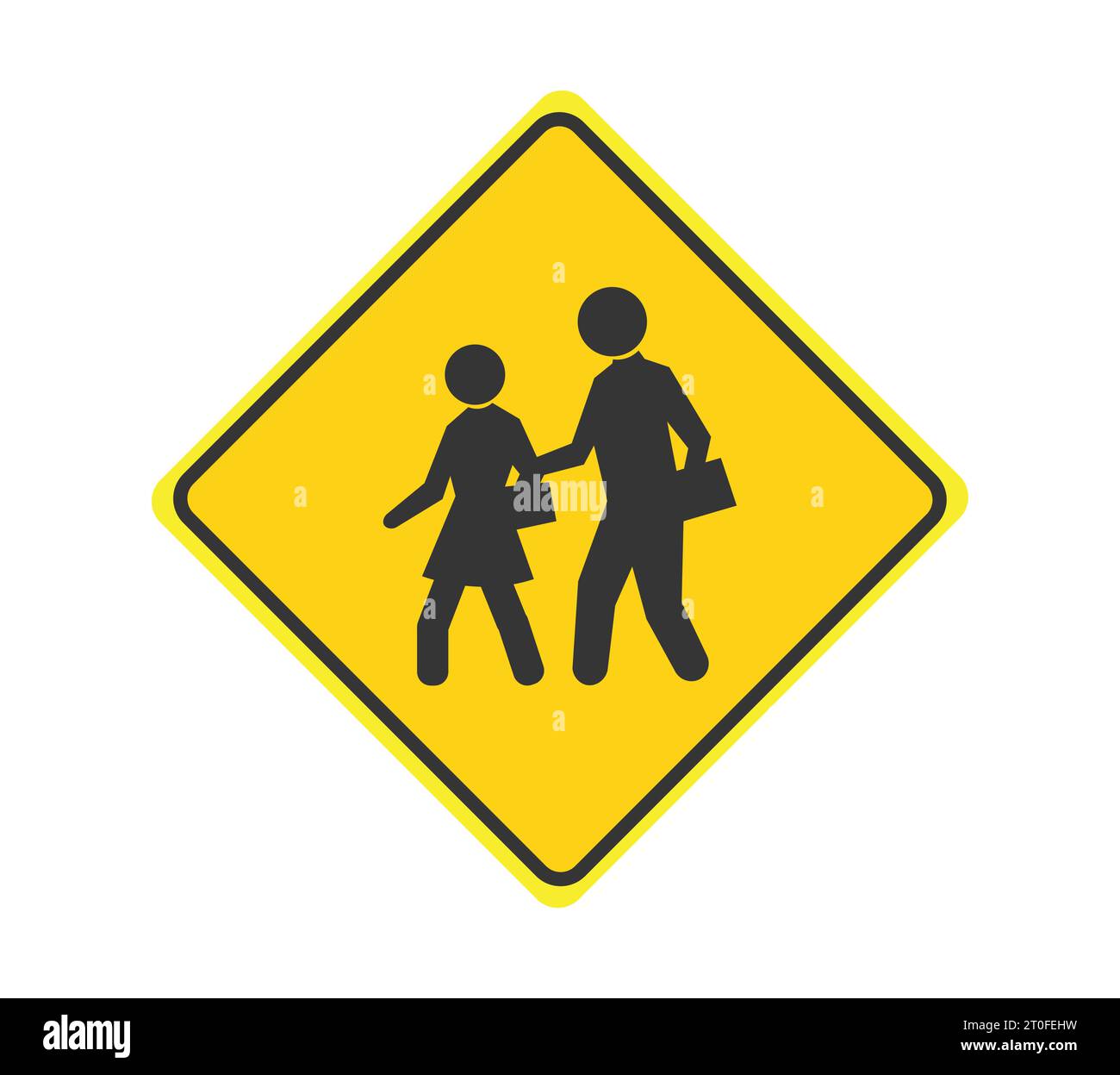 School Crossing Symbol. Vector illustration Stock Vector Image & Art ...