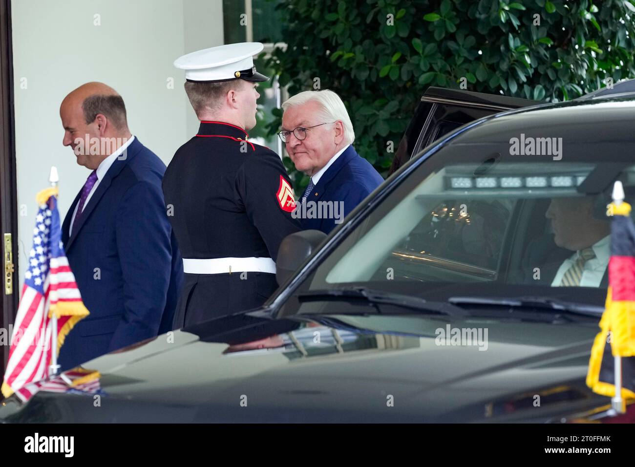 Germany's President Frank-Walter Steinmeier arrives outside the West ...