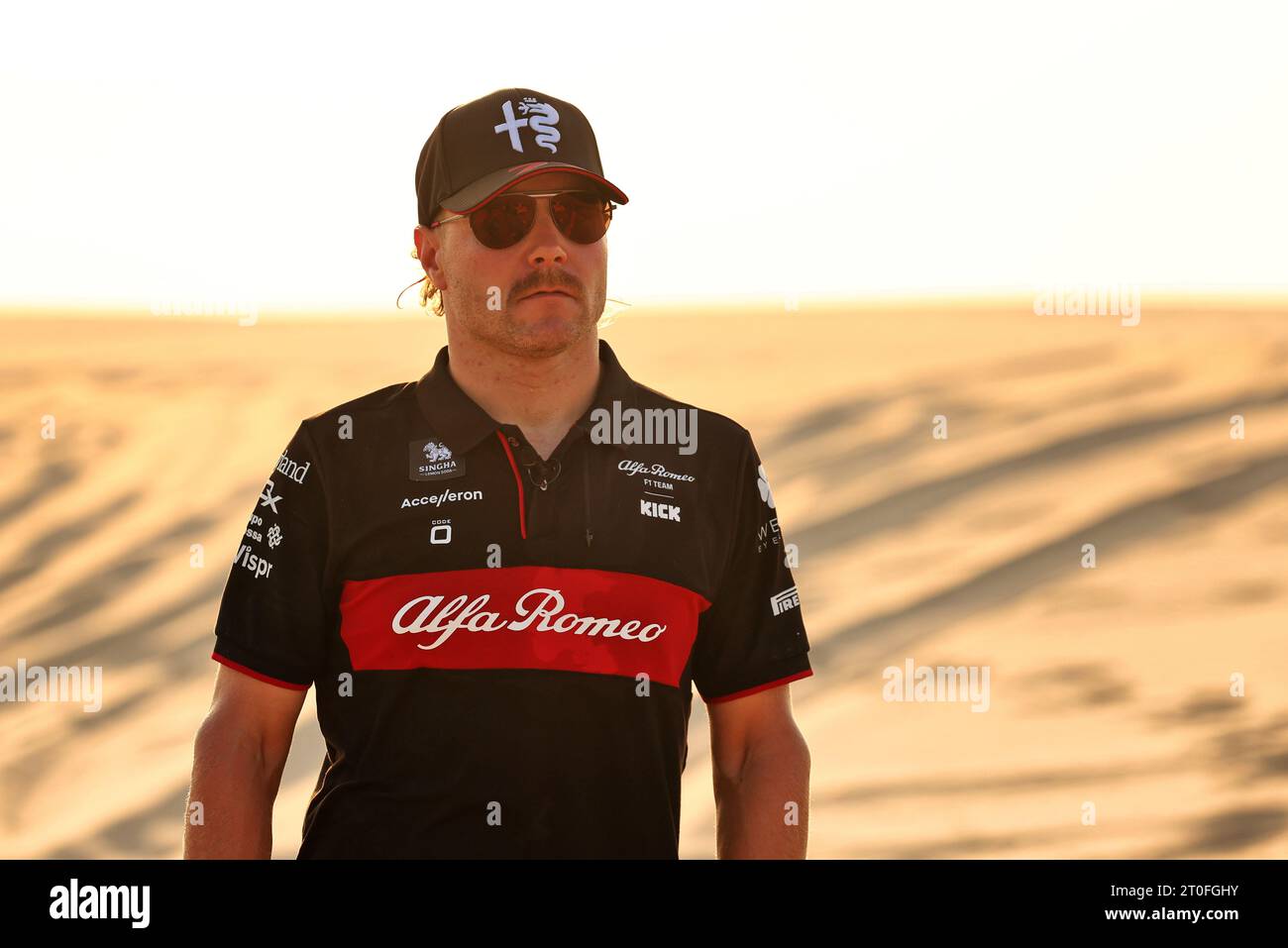 Doha, Qatar. 04th Oct, 2023. Valtteri Bottas (FIN) Alfa Romeo F1 Team - Desert Dune Buggy ...
