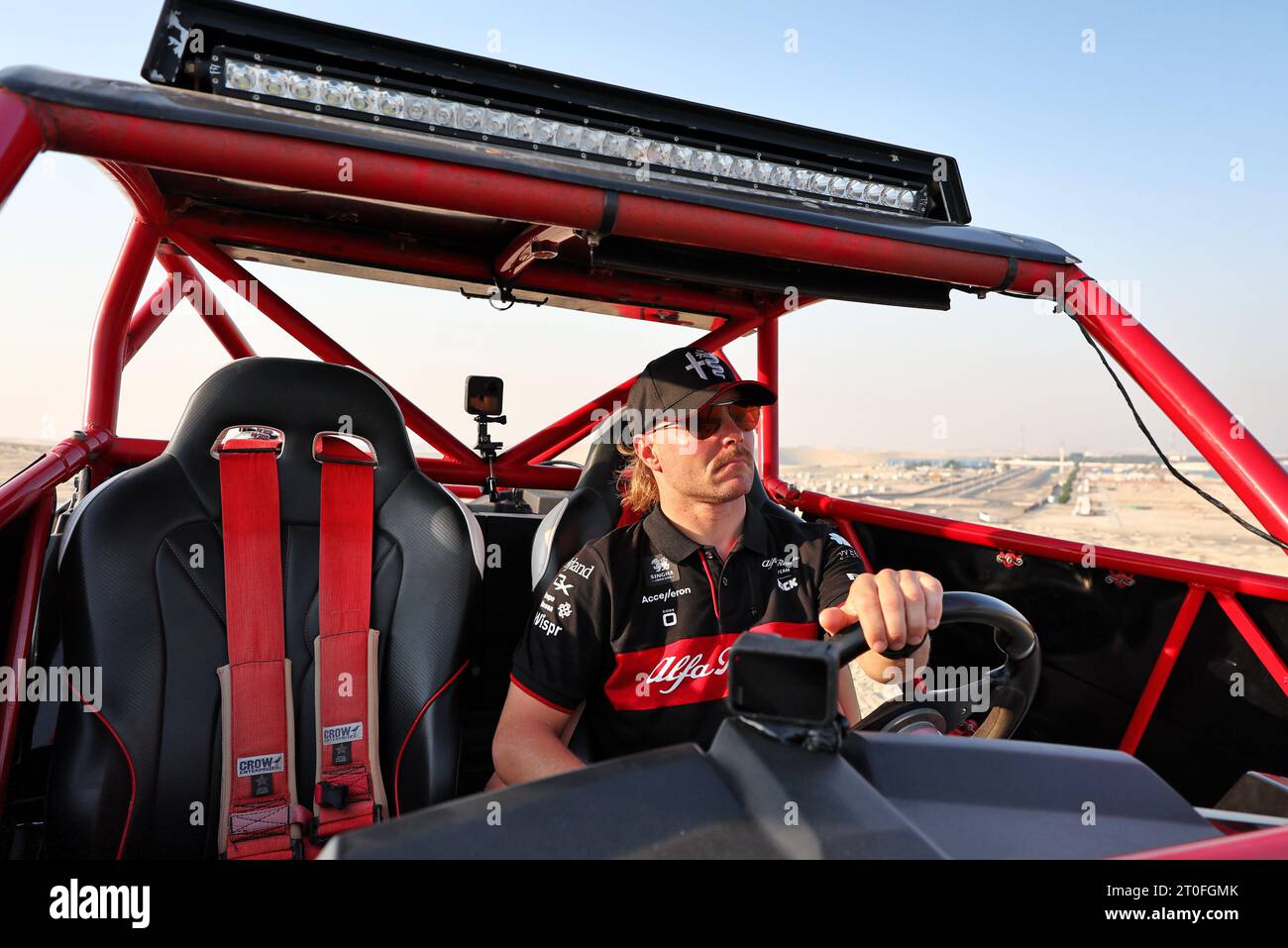 Doha, Qatar. 04th Oct, 2023. Valtteri Bottas (FIN) Alfa Romeo F1 Team - Desert Dune Buggy ...