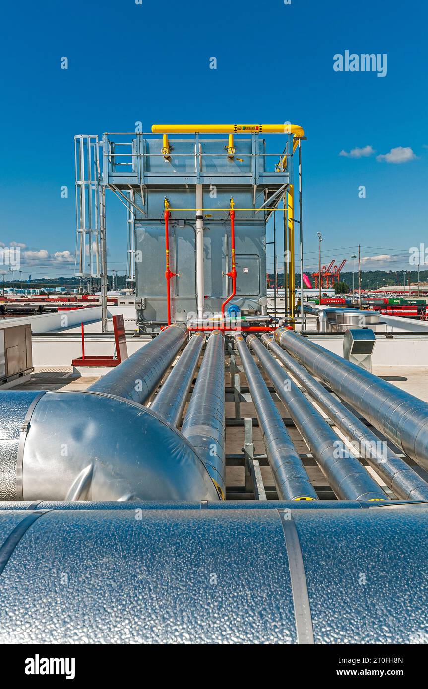 Reflective insulated piping points the way toward a large industrial ...