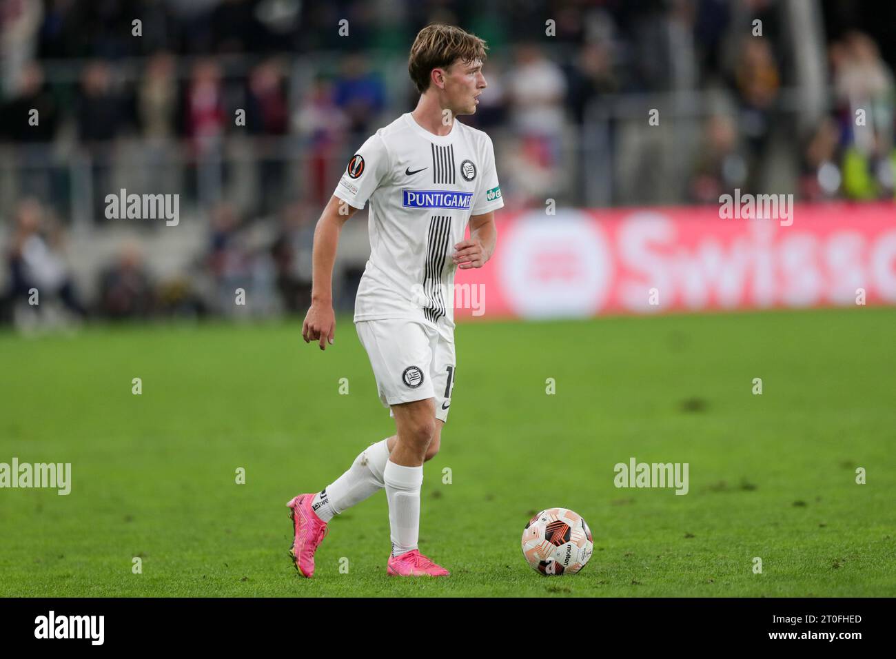 William Boving of Sturm Graz seen in action during the UEFA Europa ...