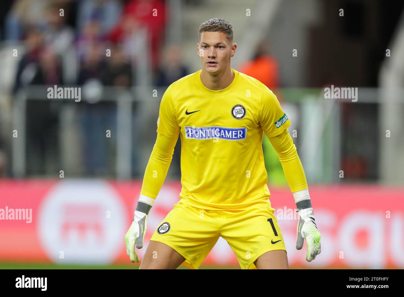 Kjell Scherpen of Sturm Graz seen in action during the UEFA Europa ...