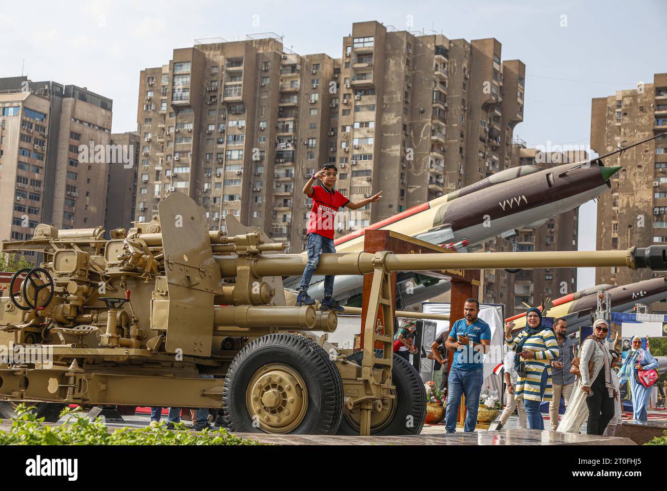 Cairo, Egypt. 6th Oct, 2023. People visit the 6th of October War ...