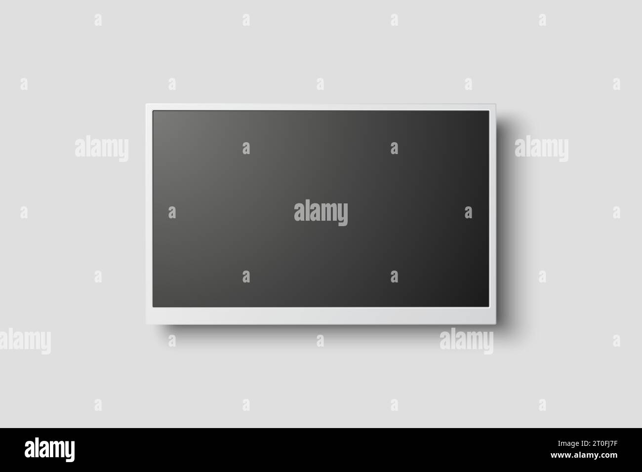 Vector 3d Realistic Modern TV Screen. Minimalistic Stylish Lcd Panel ...