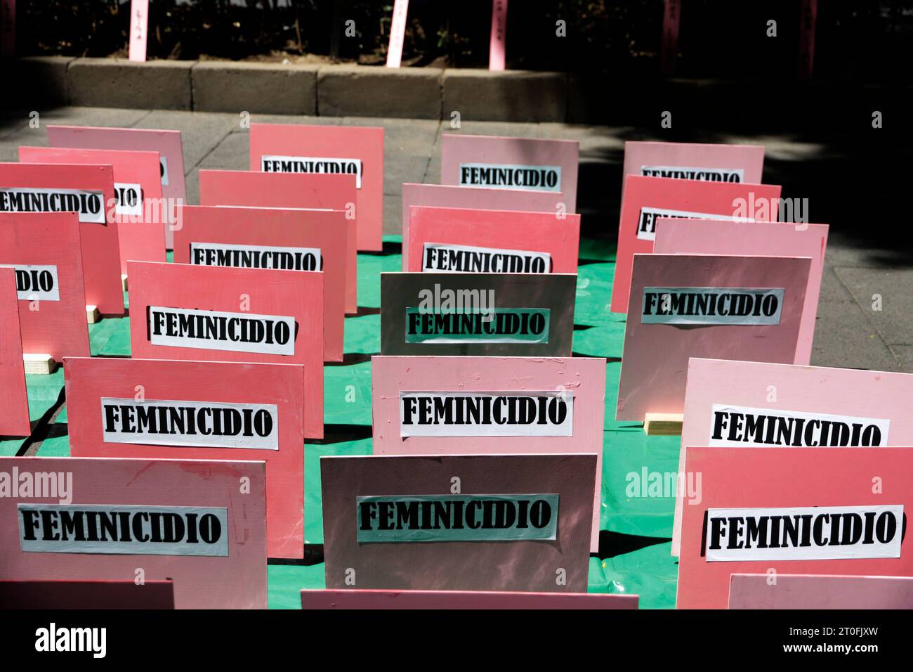 Mexico City, Mexico. 6th Oct, 2023. Protest against femicides outside ...