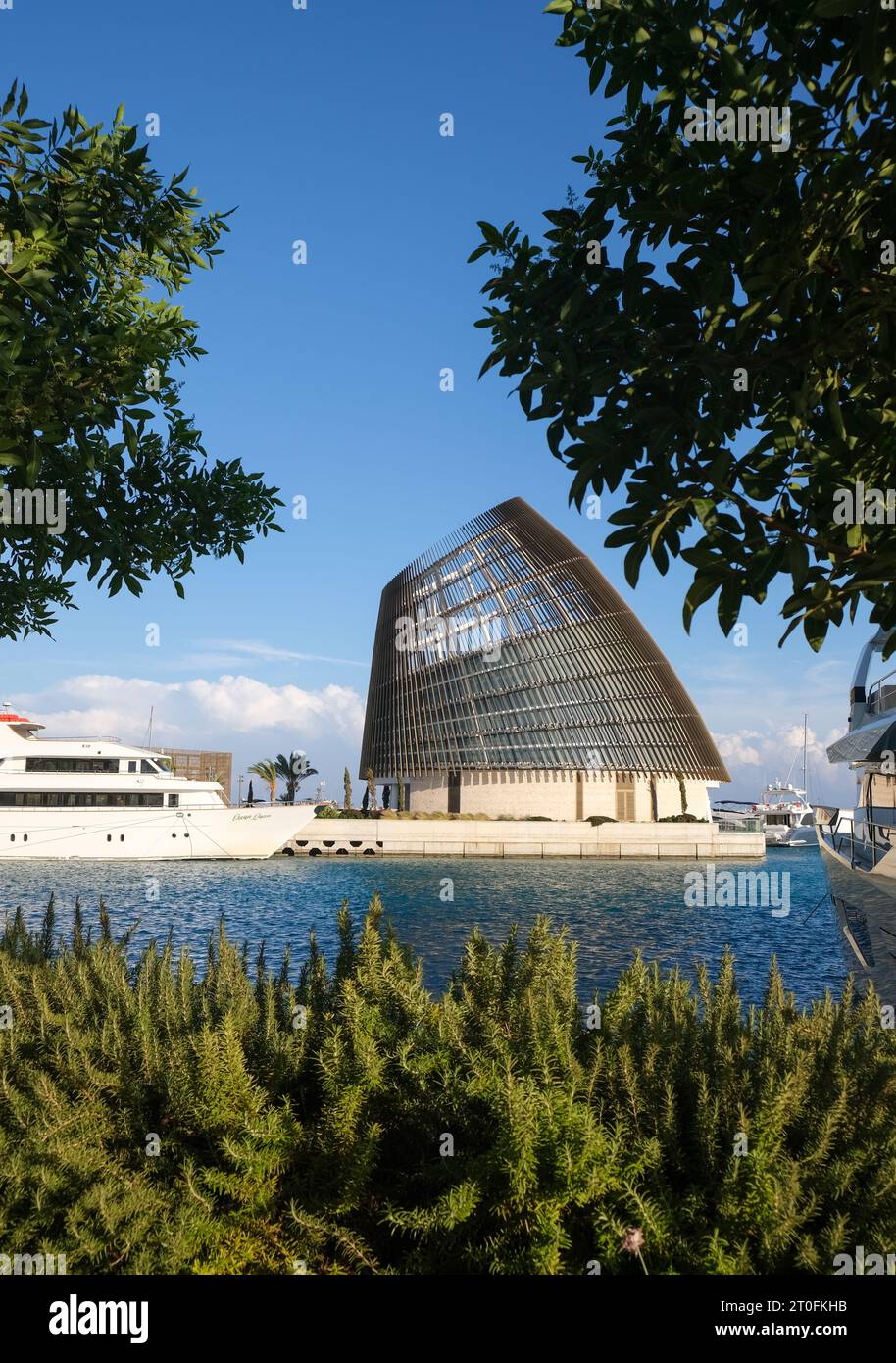 Ayia napa marina with modern architecture buildings under construction ...