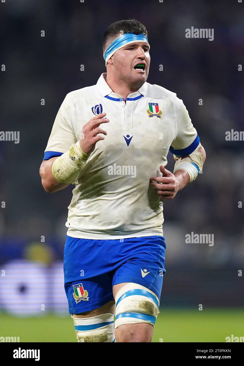 Italy's Sebastian Negri during the Rugby World Cup 2023, Pool A match ...