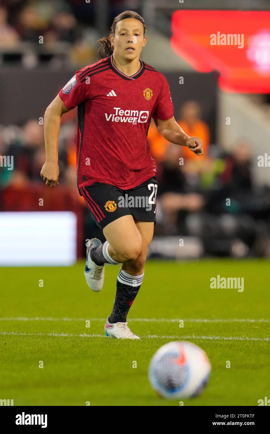 Rachel Williams #28 of Manchester United during the The FA Women's ...