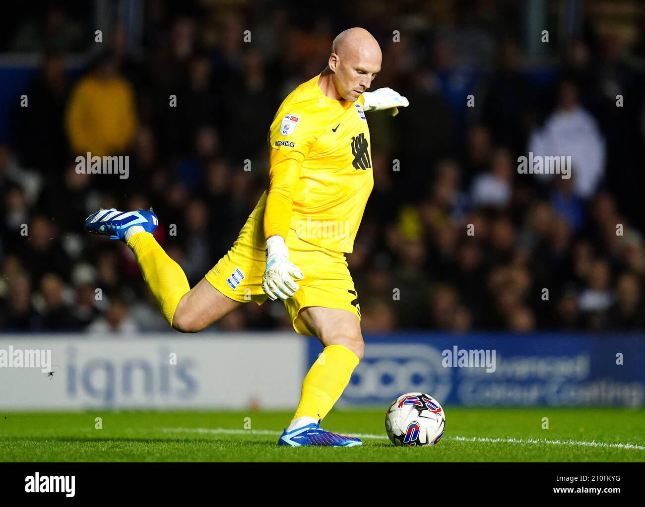 Birmingham City goalkeeper John Ruddy during the Sky Bet Championship ...