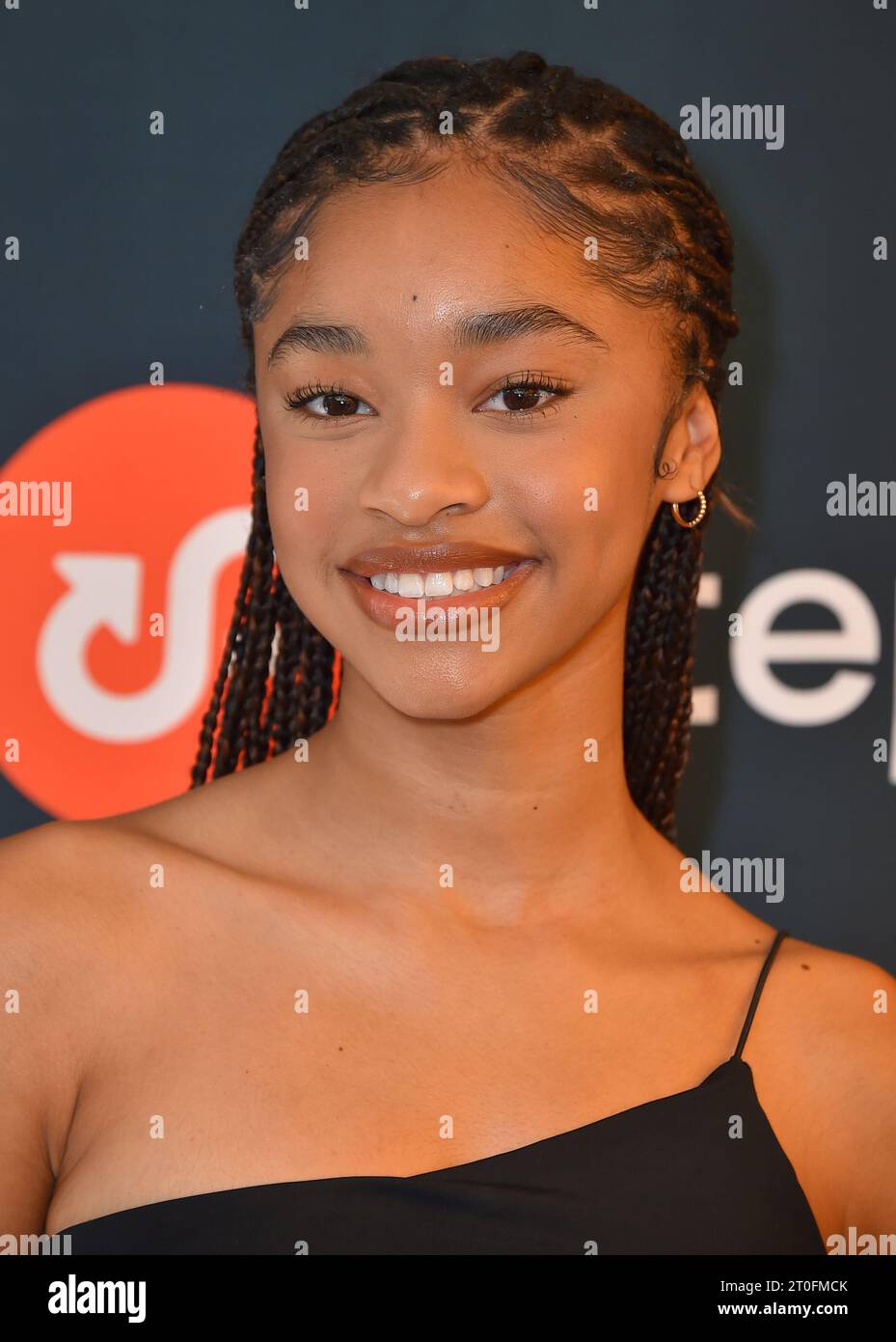 Akira Akbar arrives at the Step Up Inspiration Awards Gala, Friday, Oct. 6, 2023, at Skirball ...