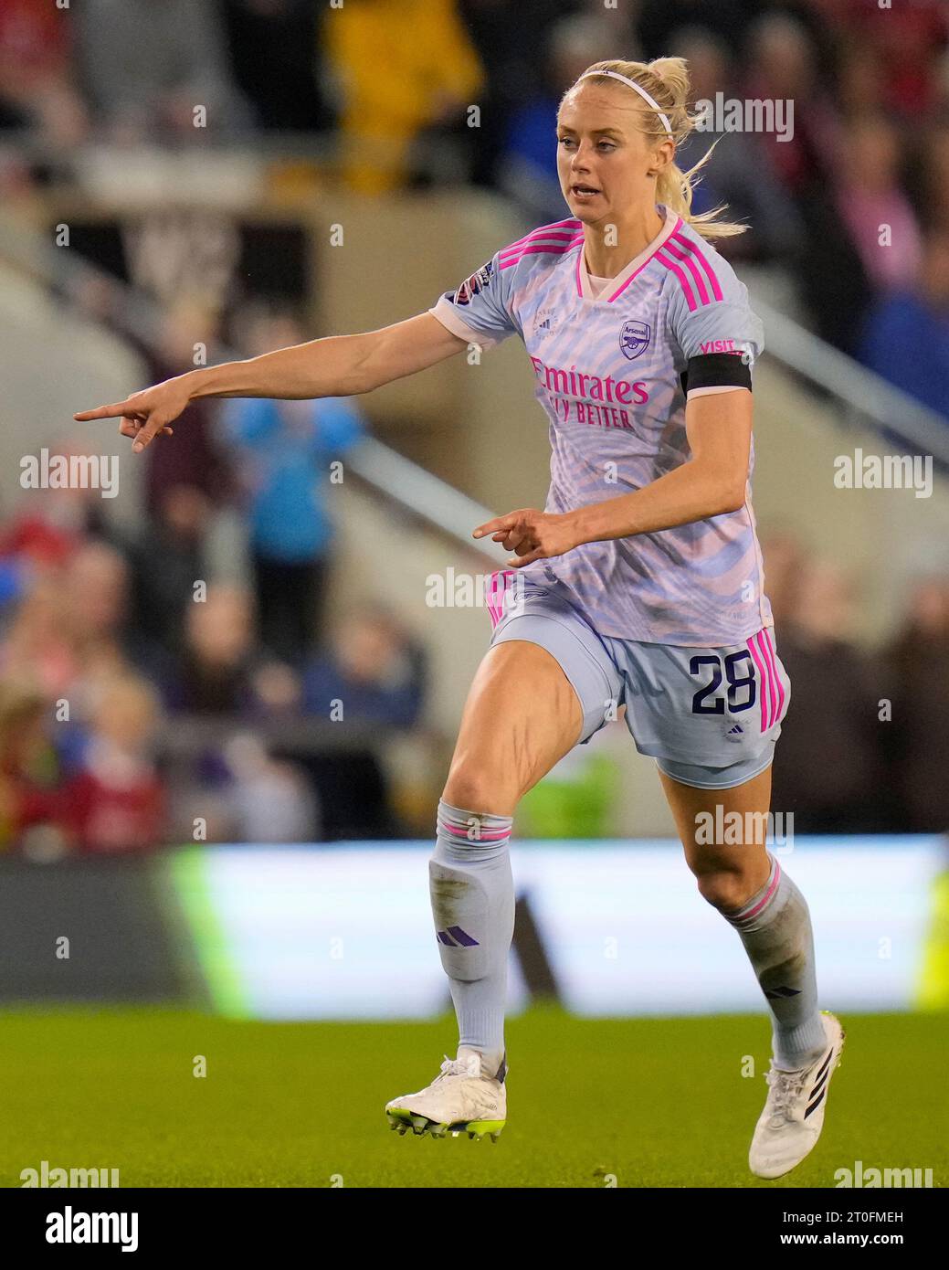 Leigh, UK. 06th Oct, 2023. Amanda Ilestedt #28 of Arsenal Women during ...