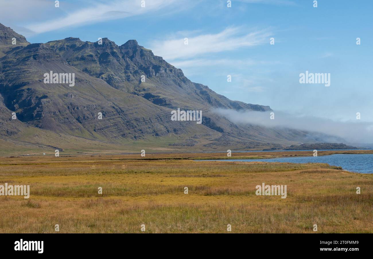 Lava flow layers, Iceland Stock Photo - Alamy