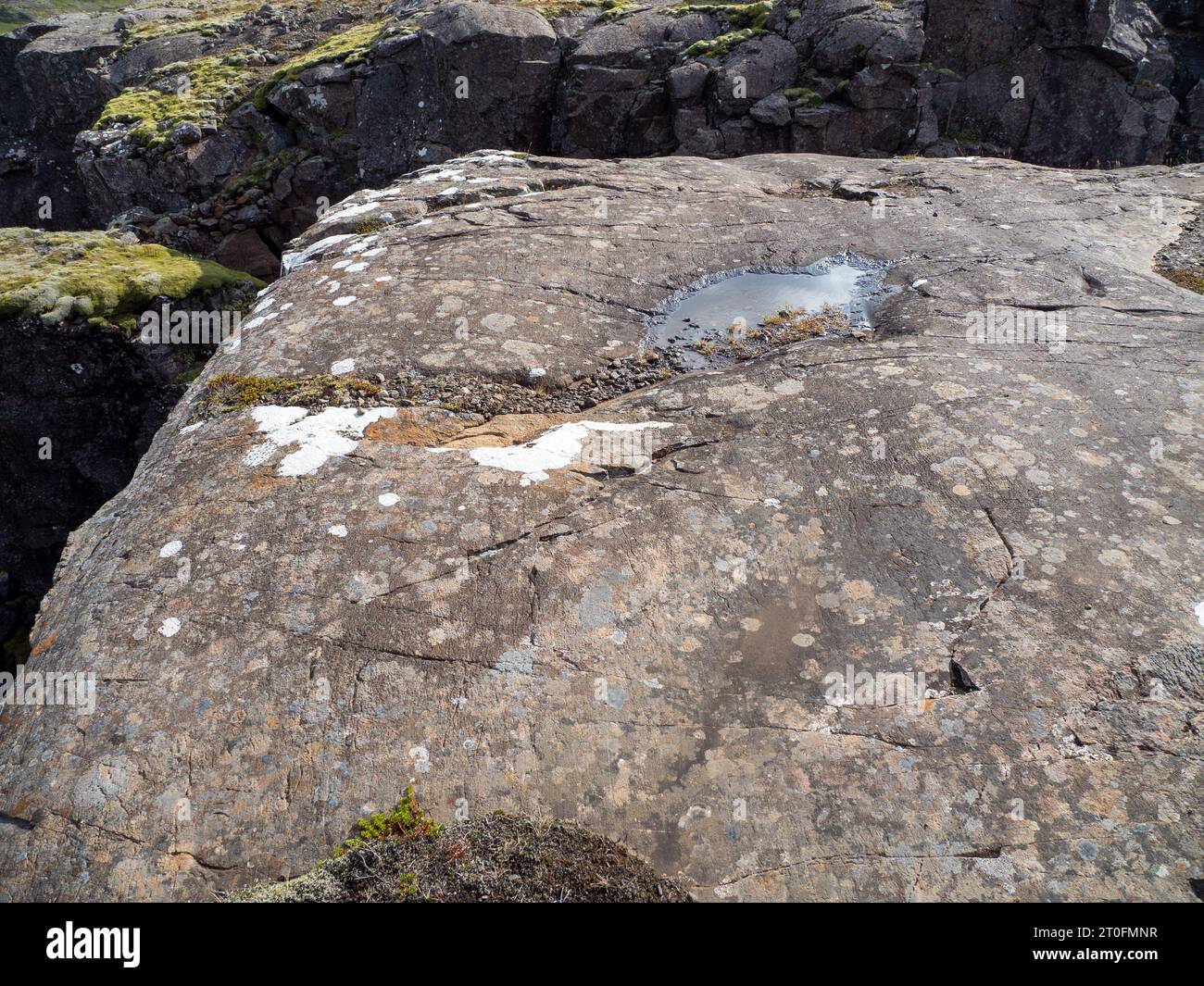 Rock with glaciation striations hi-res stock photography and images - Alamy