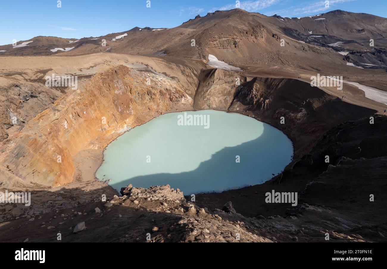 The Viti hydromagmatic explosion crater that formed in 1875, in the ...