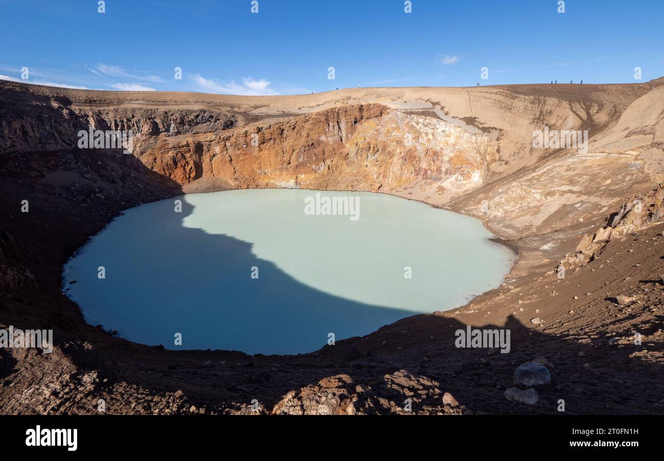 The Viti hydromagmatic explosion crater that formed in 1875, in the ...