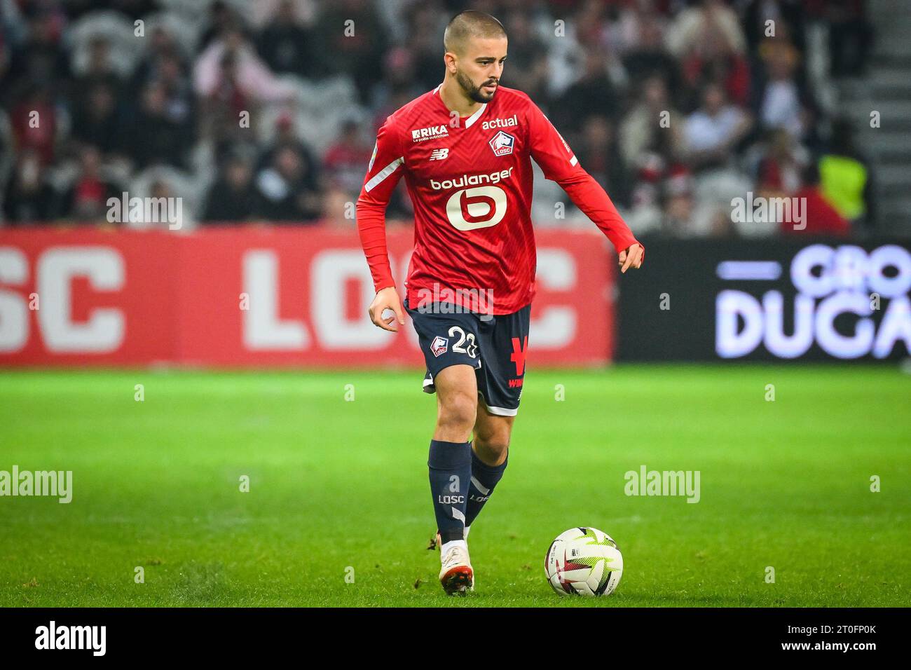 Edon ZHEGROVA of Lille during the French championship Ligue 1 football ...