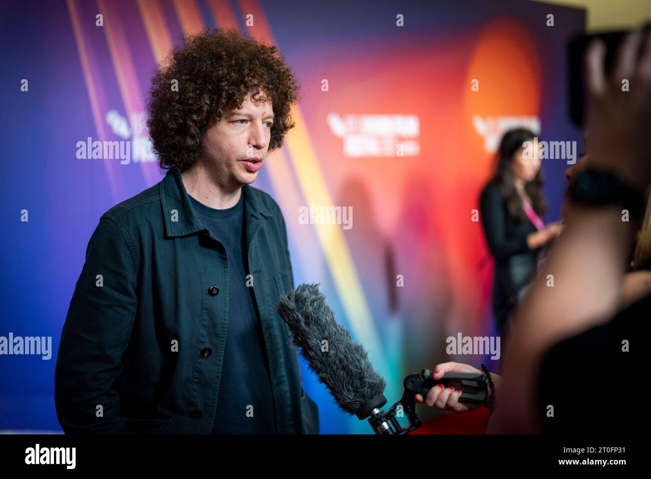 Michel Franco is interviewed upon arrival for the photocall of the film ...