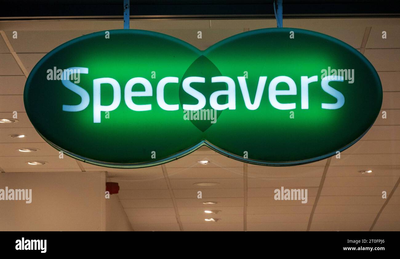 Specsavers, an eyeglass shop on Lord Street in Liverpool UK Stock Photo ...
