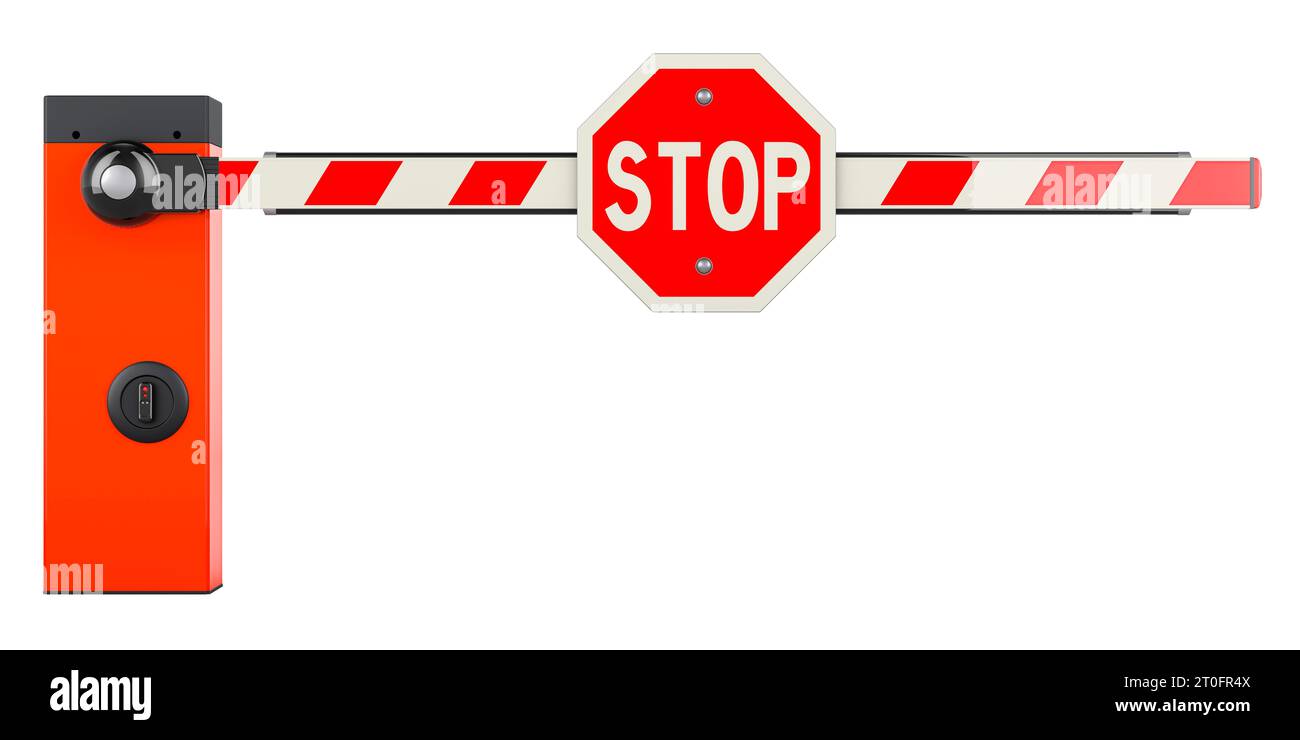 Boom gate barrier safety hi-res stock photography and images - Alamy