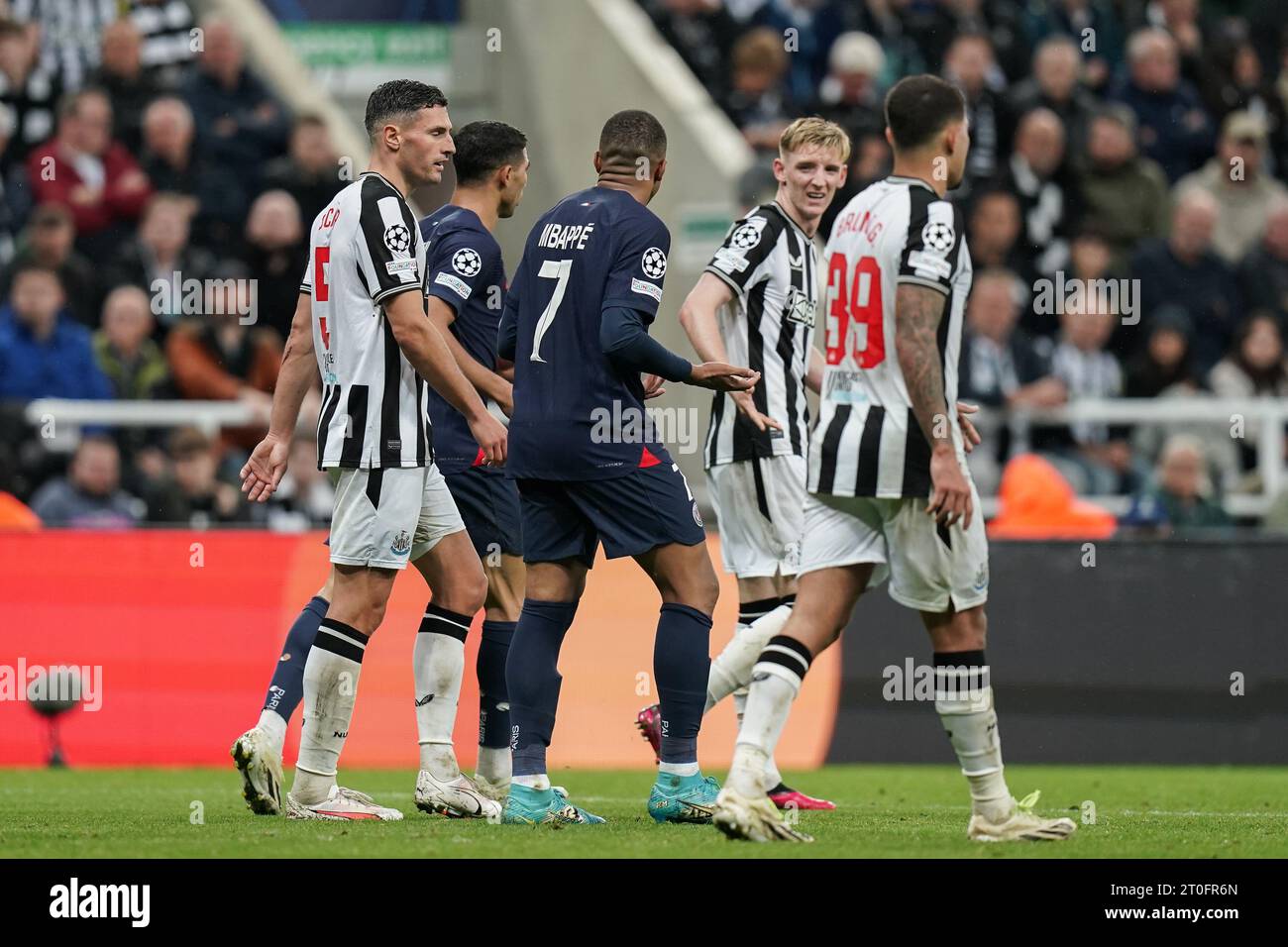 Newcastle, UK. 04th Oct, 2023. Paris Saint-Germain forward Kylian ...