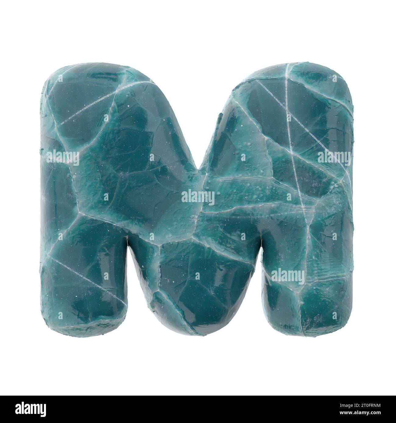cracked ice letter M - Capital 3d frozen font - suitable for Nature ...