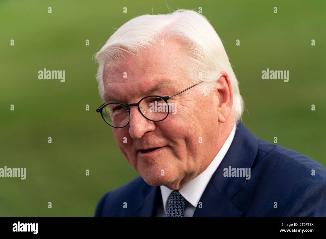 Germany's President Frank-Walter Steinmeier speaks at a news conference ...