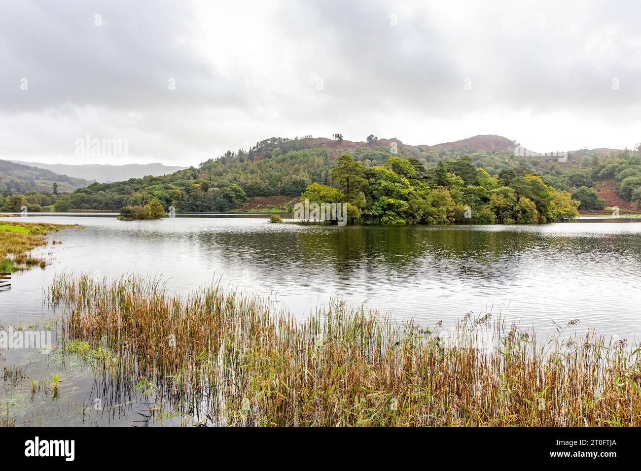 Rydal Water Ambleside with views to Loughrigg in the Lake District ...