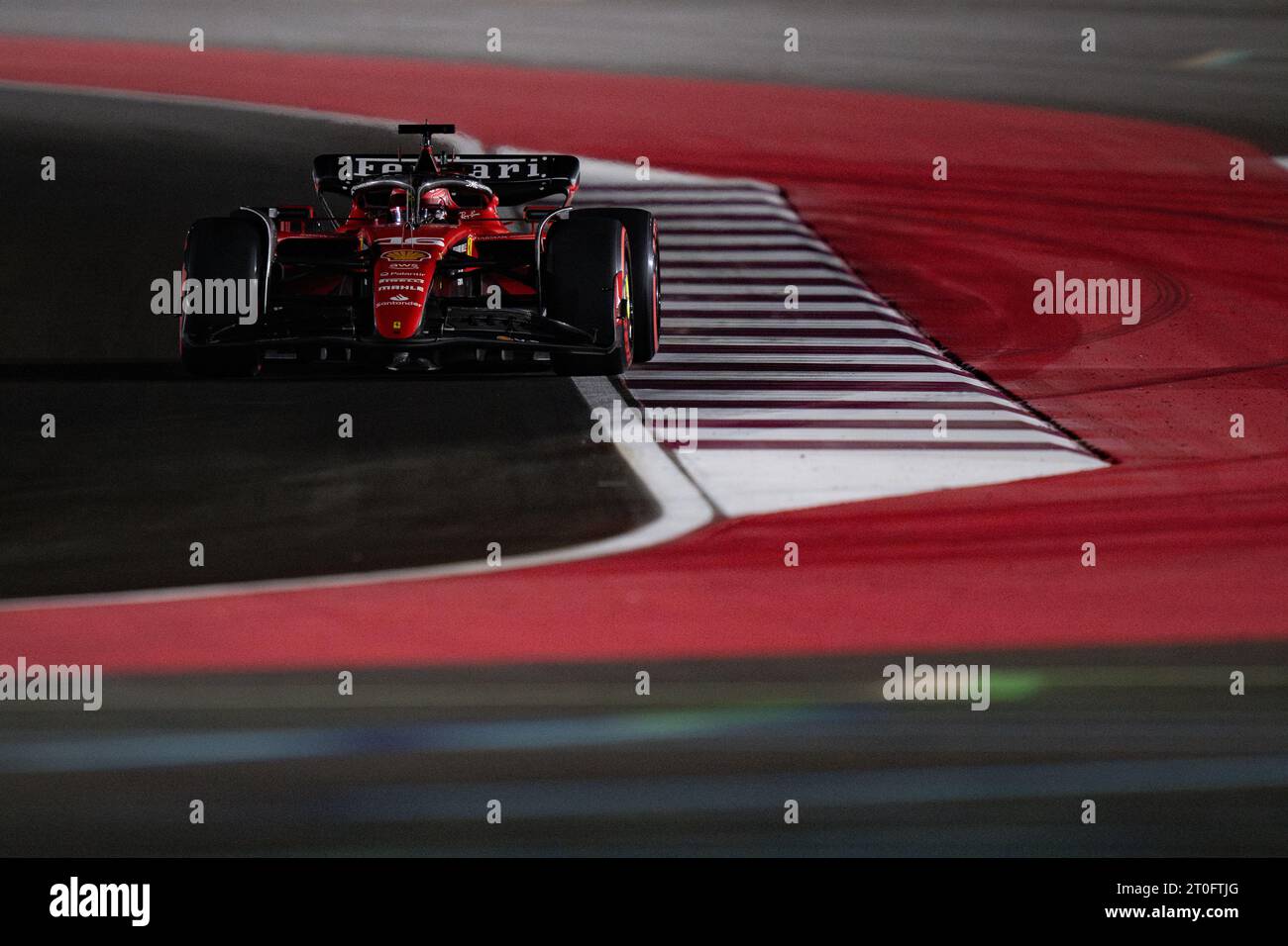 DOHA,QATAR.6TH OCT 2023 CHARLES LECLERC (MCO) Ferrari.AHMAD AL-SHEHAB ...