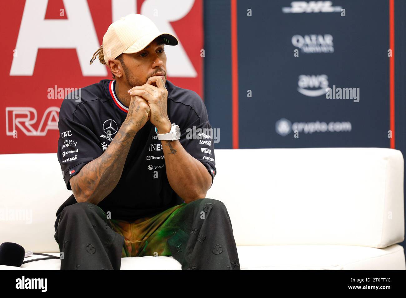Doha, Qatar. 6th Oct, 2023. #44 Lewis Hamilton (GBR, Mercedes-AMG ...